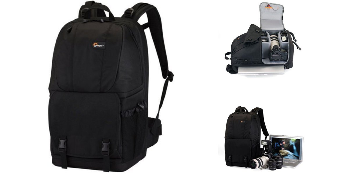 This Lowepro Backpack has room for a MacBook, DSLR, and multiple lenses ...