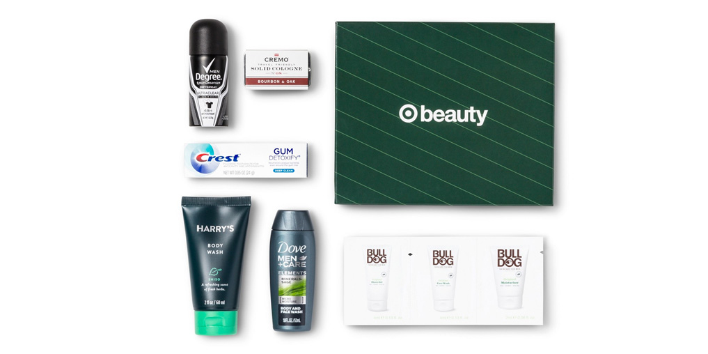 Target Men's Holiday Beauty Box features 6 popular deluxe samples for ...