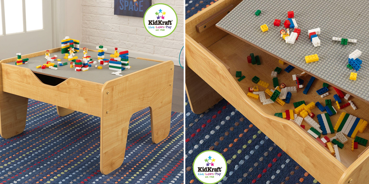 This KidKraft 2-in-1 Activity Table plays nice with LEGO: $49 (Reg. up ...