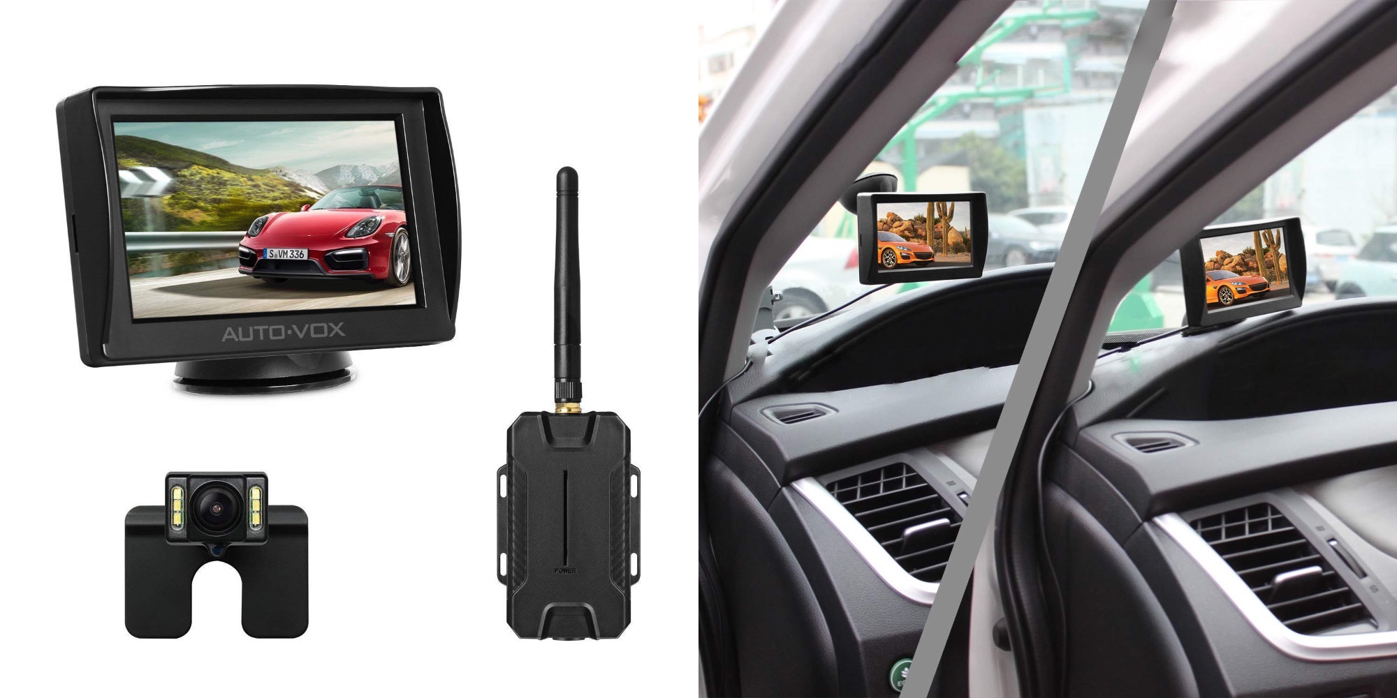 This highly-rated backup camera kit has a wireless transmitter: $68 ...
