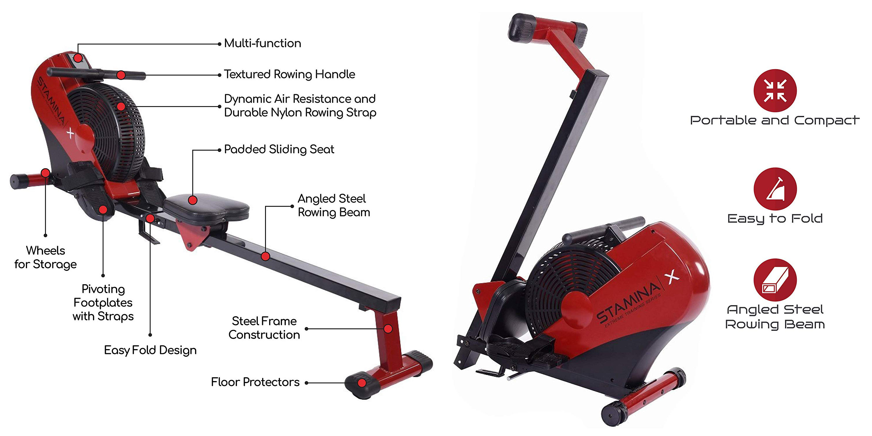 Get your cardio in check w/ this Stamina ATS Air Rower Machine at $230 ...