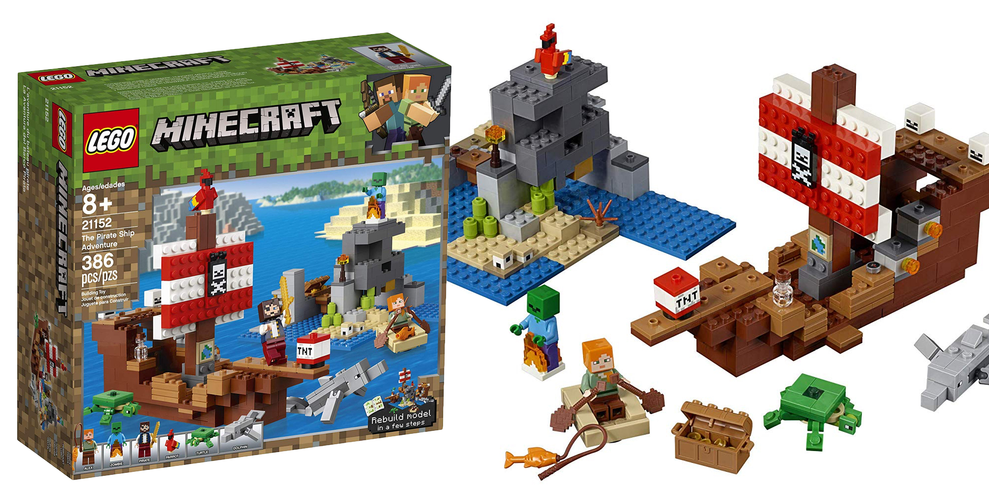 Save on LEGO's new 2019 kits: Minecraft Pirate Ship Adventure $32 (20% ...