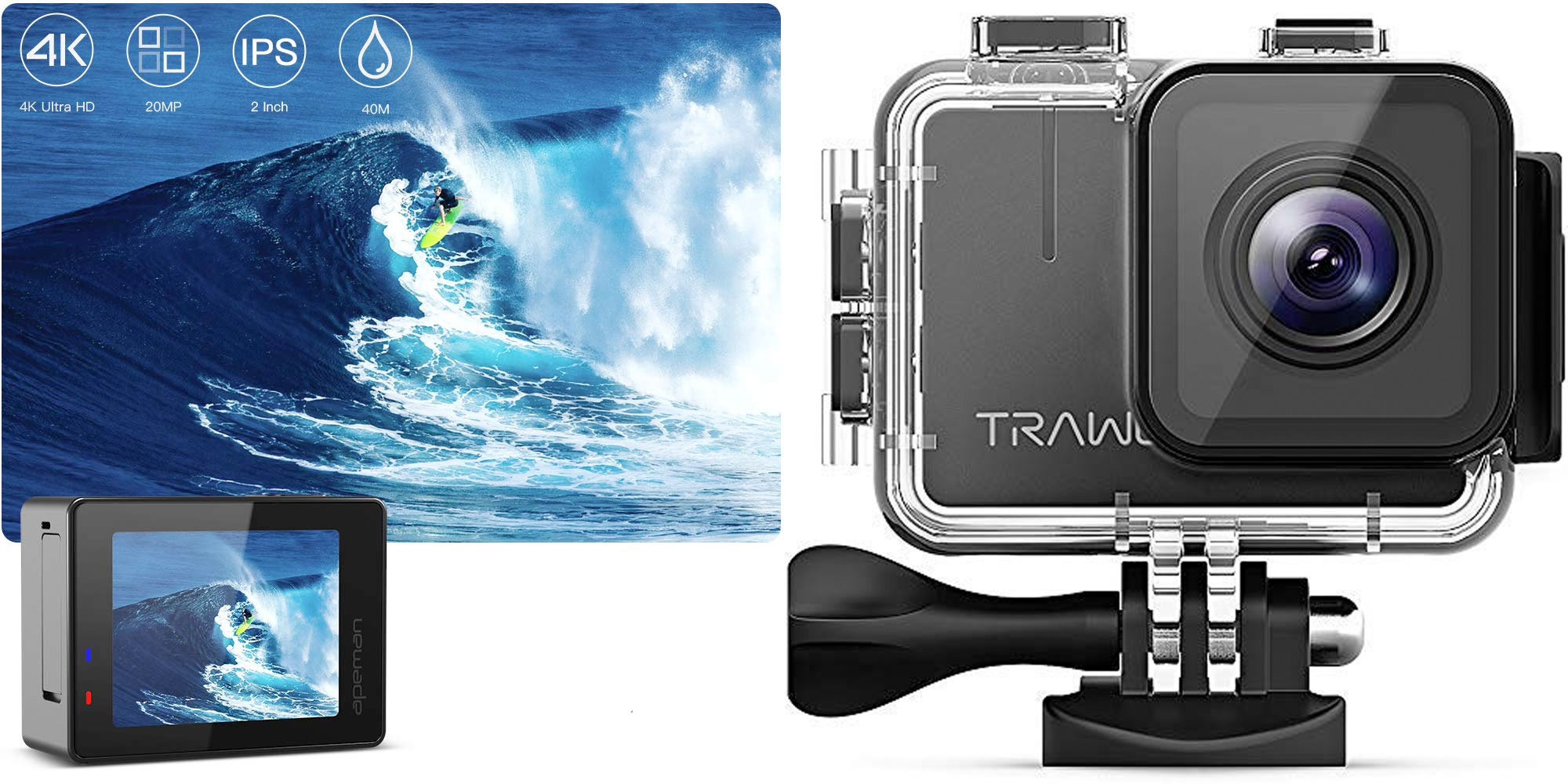 Capture 4K underwater w/ this budget-friendly action camera kit for $68 ...