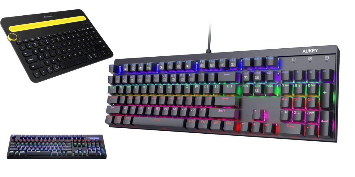 Aukey's LED backlit gaming keyboard features Blue switches for $33 ...