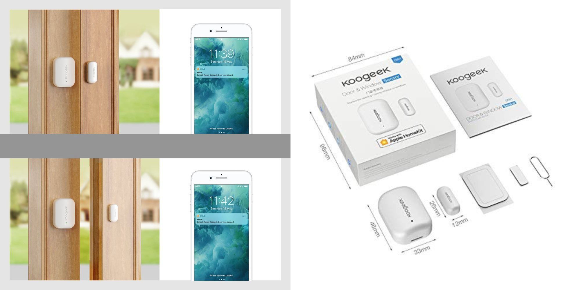 Set up HomeKit automations w/ Koogeek's Door & Window Sensor for $22 ...