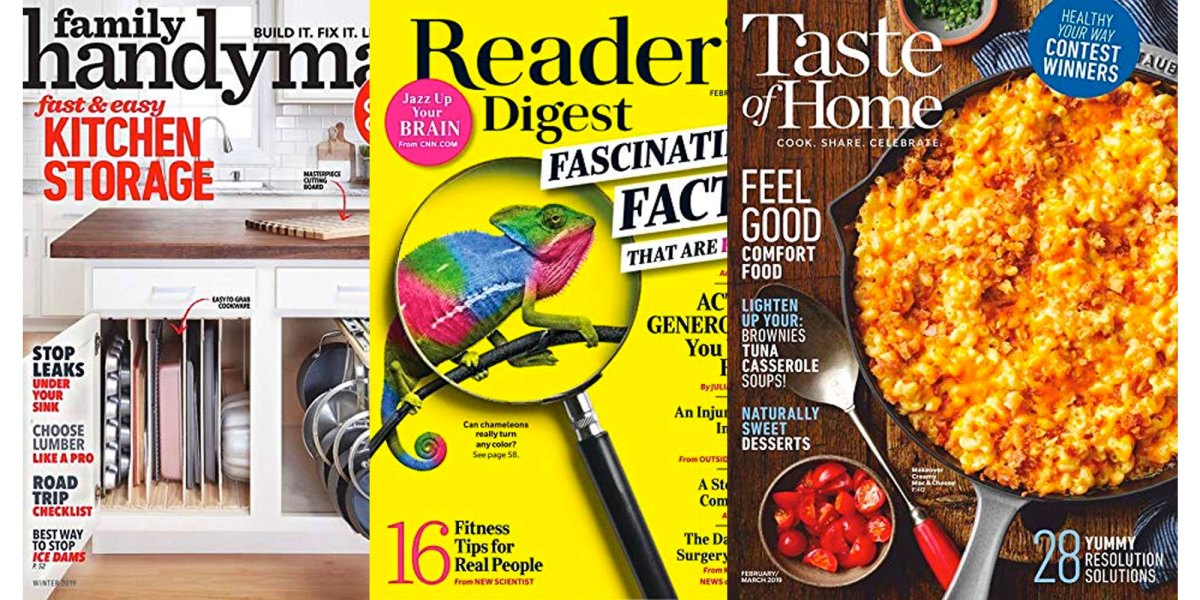 Save on yearly Kindle magazine subscriptions from $2 w/ today's Gold Box
