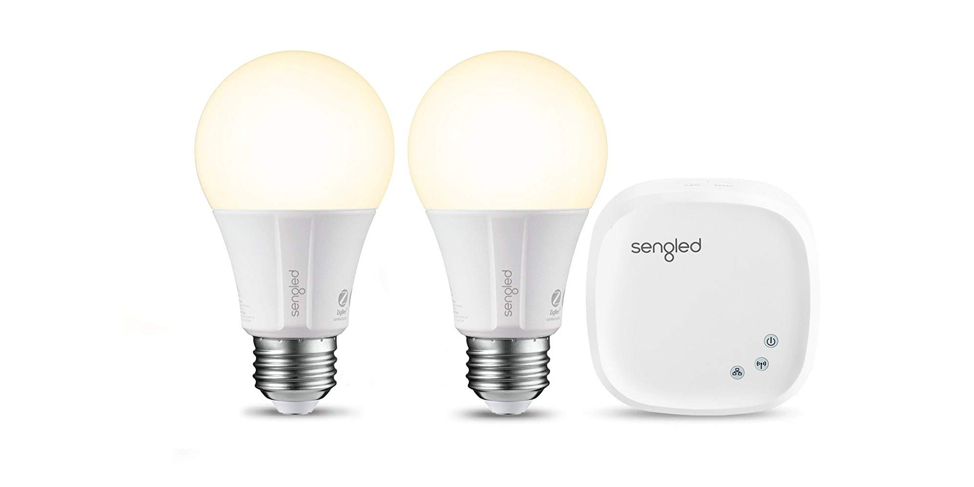 This Sengled Element Classic 2-Bulb Starter Kit can be toggled w/ Alexa ...