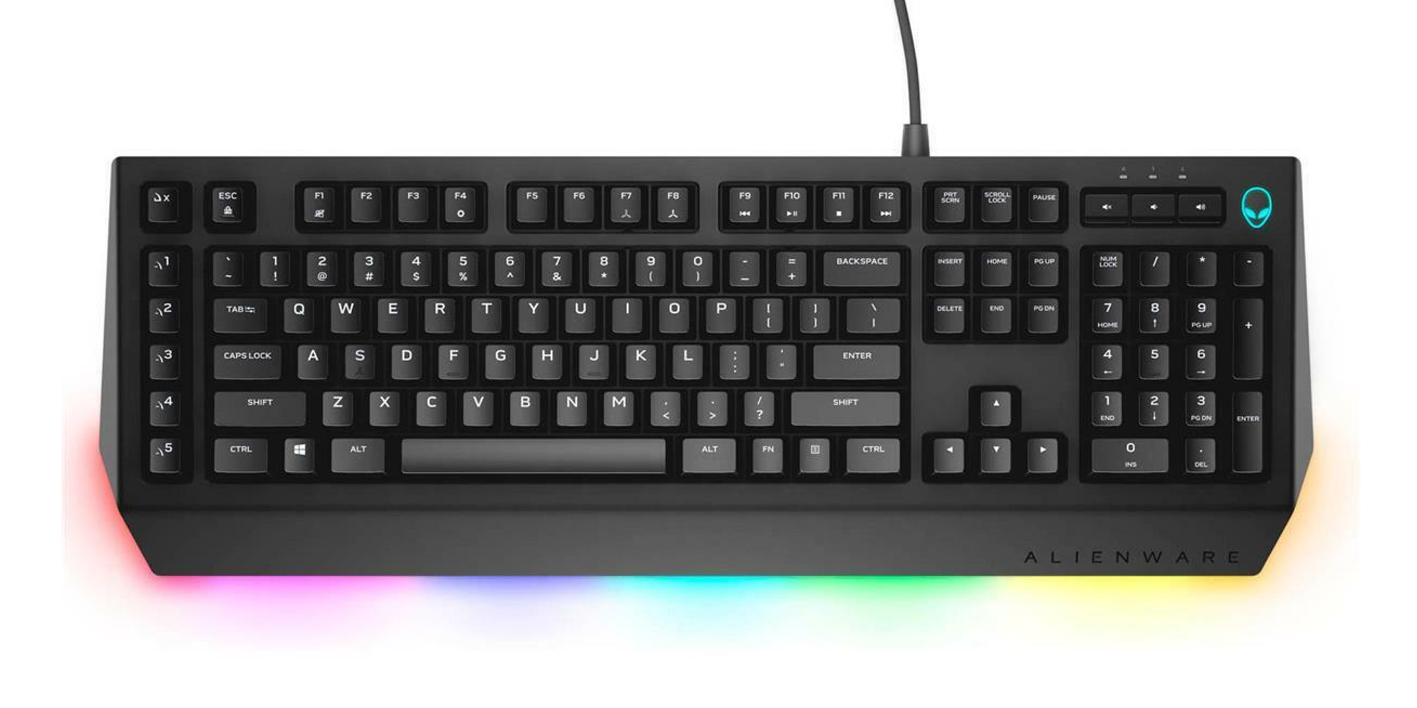 Alienware's Advanced Gaming Keyboard packs ambient RGB lighting, more ...