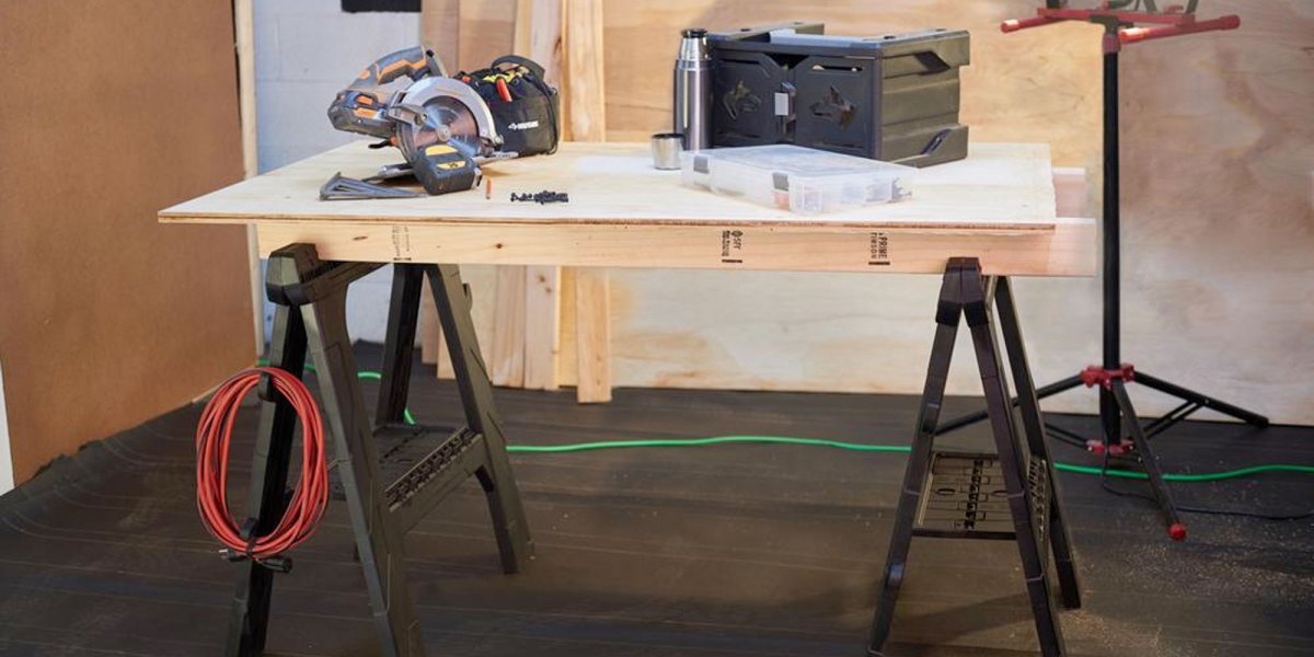 Pick up Husky's highly-rated 2-pack of folding sawhorses for $20 (Reg. $40)