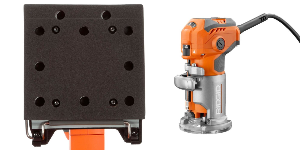 Be ready for weekend projects w/ RIDGID's corded trim router & sander ...