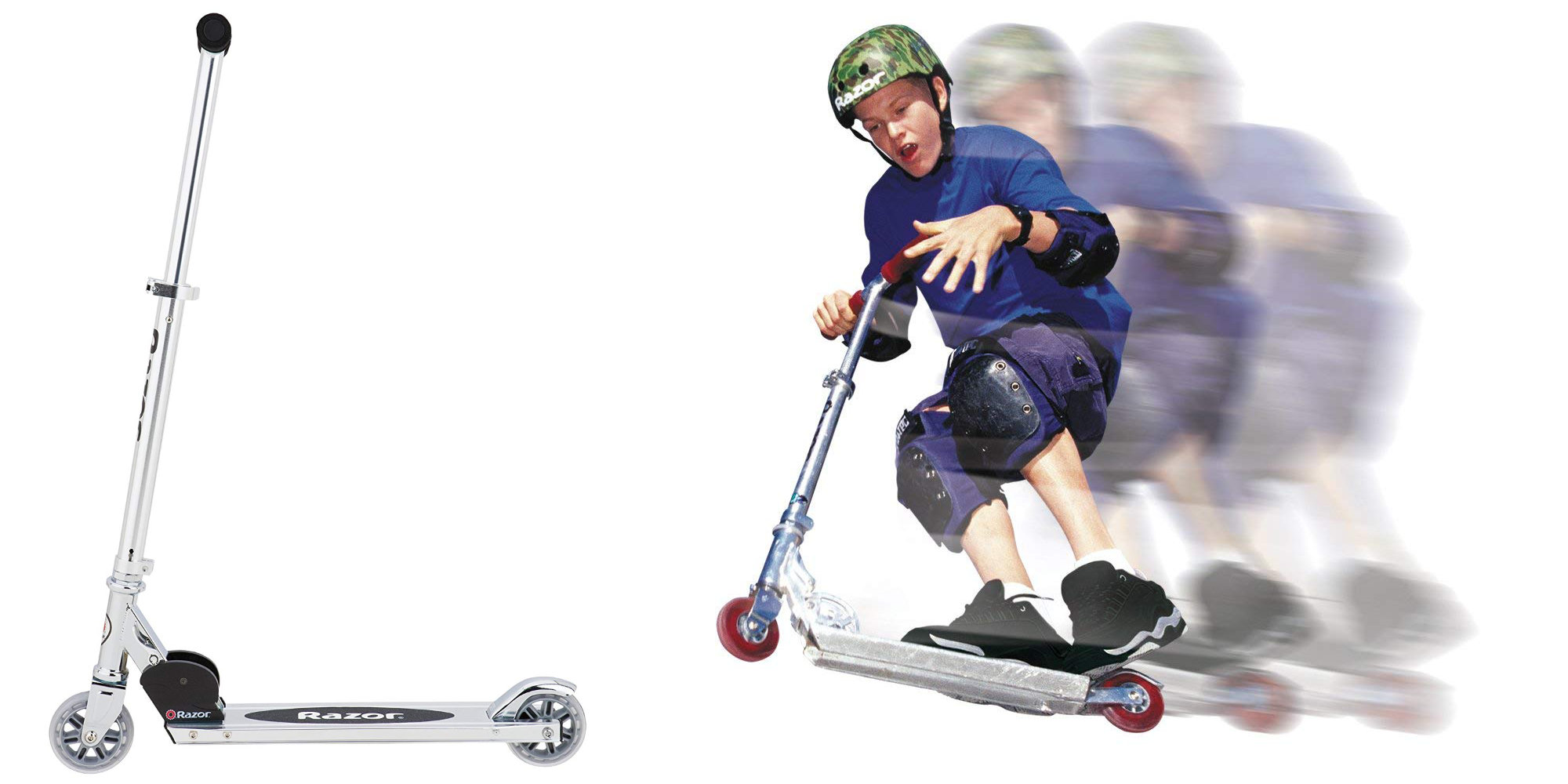 The Razor A Kick Scooter is foldable and made from aircraft-grade ...