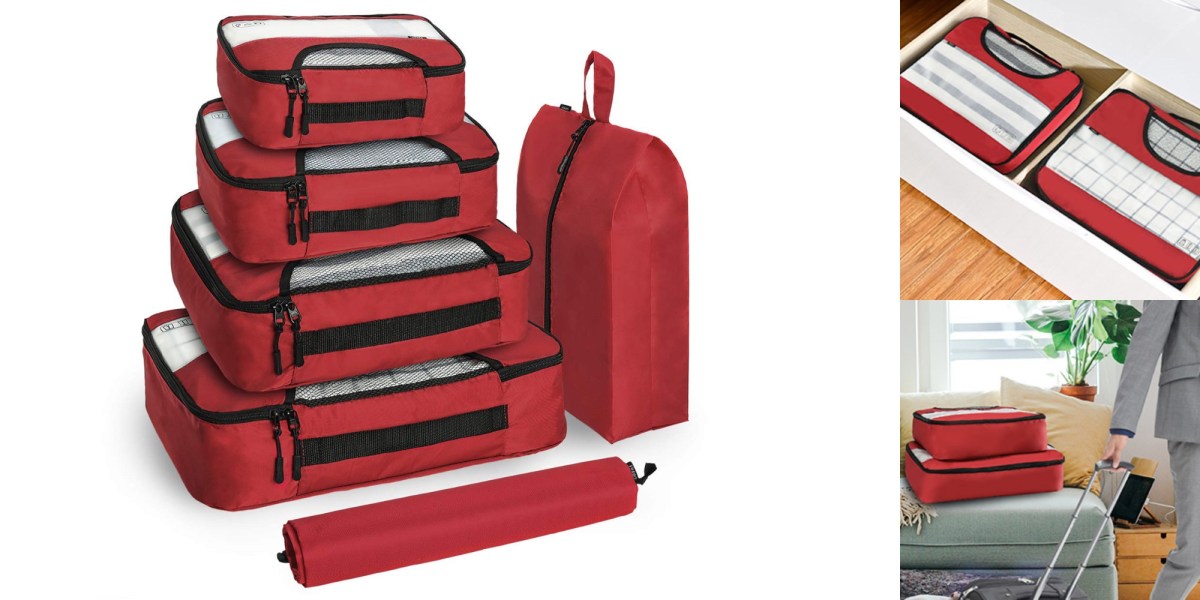 Stay organized when traveling w/ a 6-pc. packing cube set for $14 Prime ...