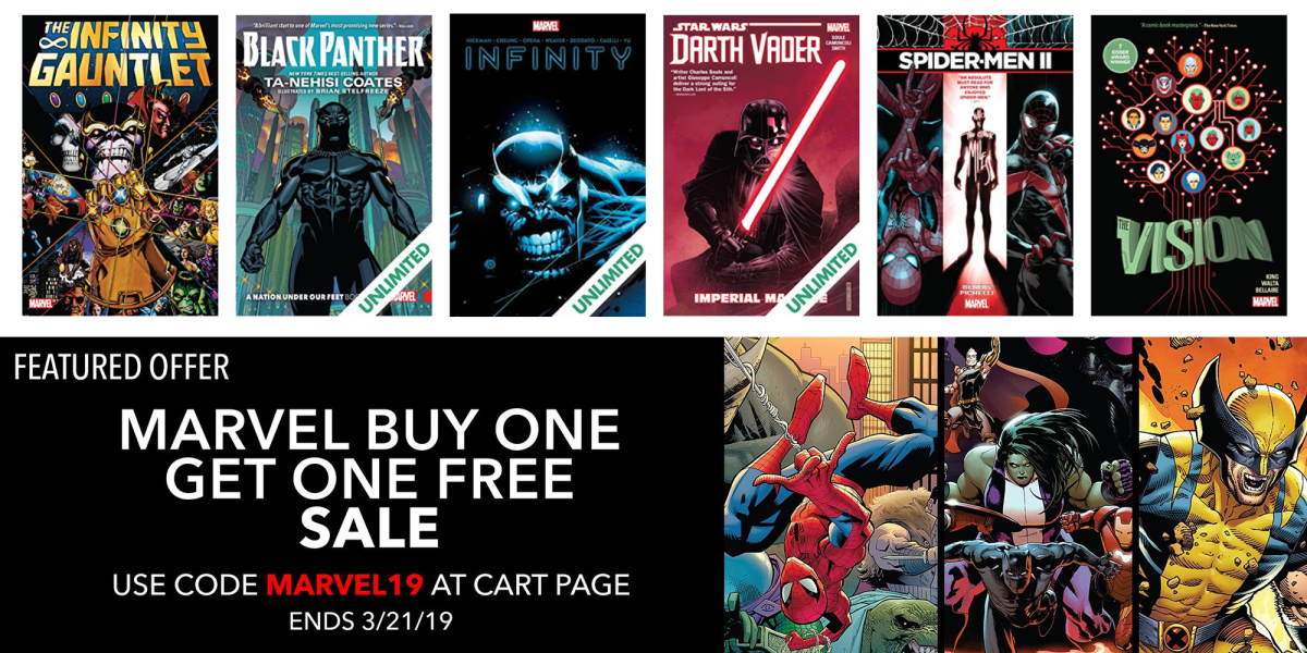 End the work week with ComiXology's buy one get one FREE Marvel digital ...
