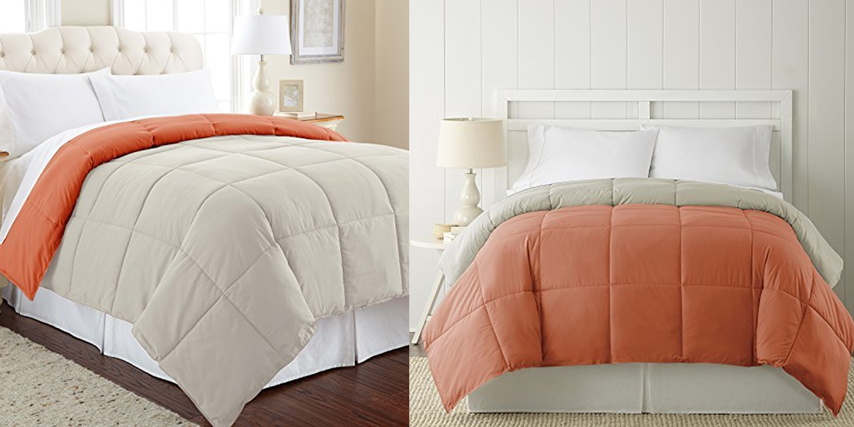 Switch up your bedding for spring w/ this reversible comforter at $17 ...