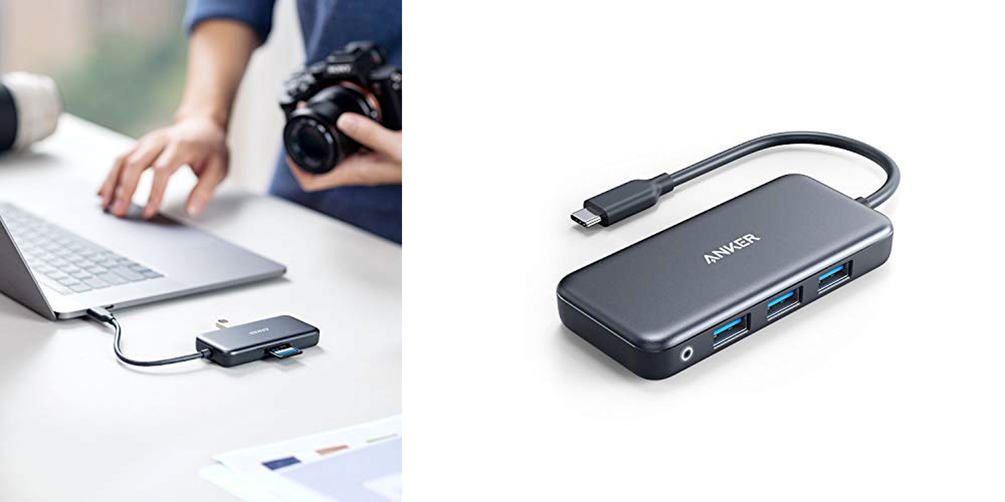 Transform one USB-C port into three USB 3.0, SD, and microSD for just ...