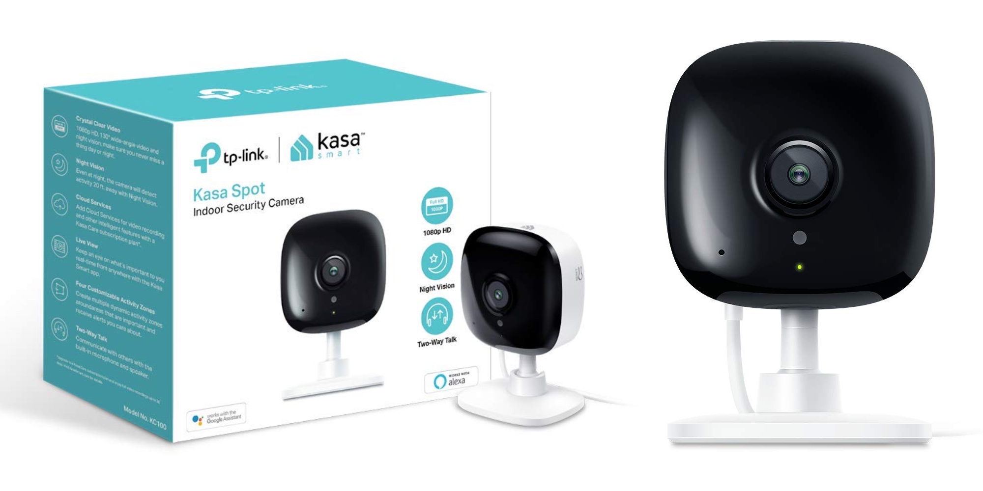 Snag two TP-Link Kasa KC100 1080p Smart Security Cameras for an all ...