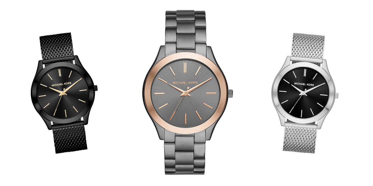 Michael Kors Men's Slim Watch sale: Link and mesh styles for $80 (Reg ...