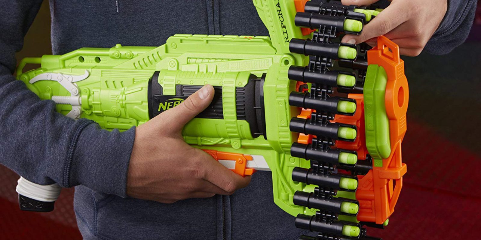 Slam-fire 25 darts w/ Nerf's Zombie Ripchain Combat Blaster for $28.50 ...