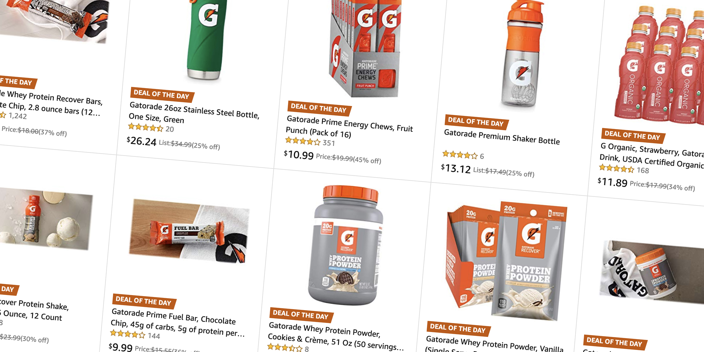 Amazon's Gatorade Gold Box is filled with workout must-haves from $10