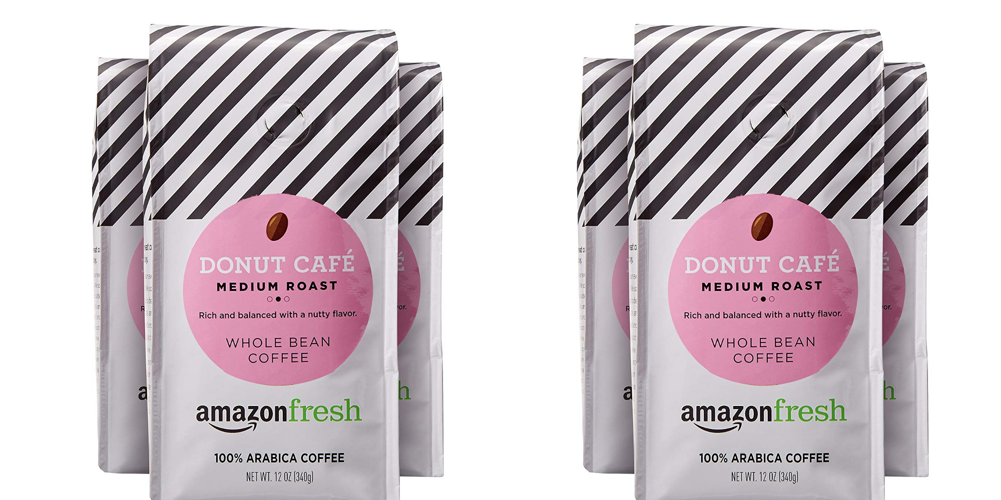 AmazonFresh Donut Cafe Whole Bean Coffee: 3-pack for under $10 (Reg. $18)