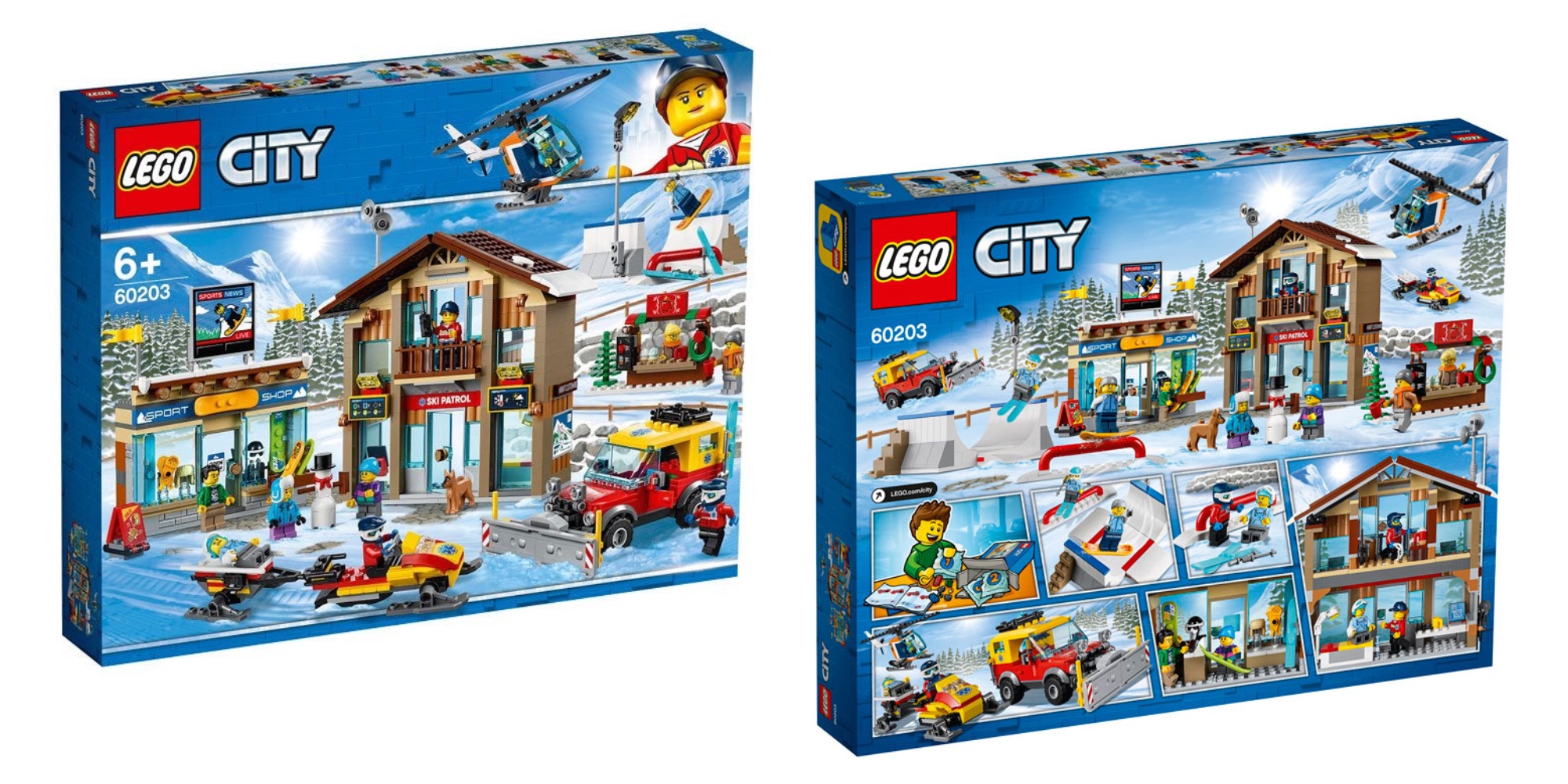 LEGO City Ski Resort inlcudes 800 pieces and 11 minifigures - 9to5Toys