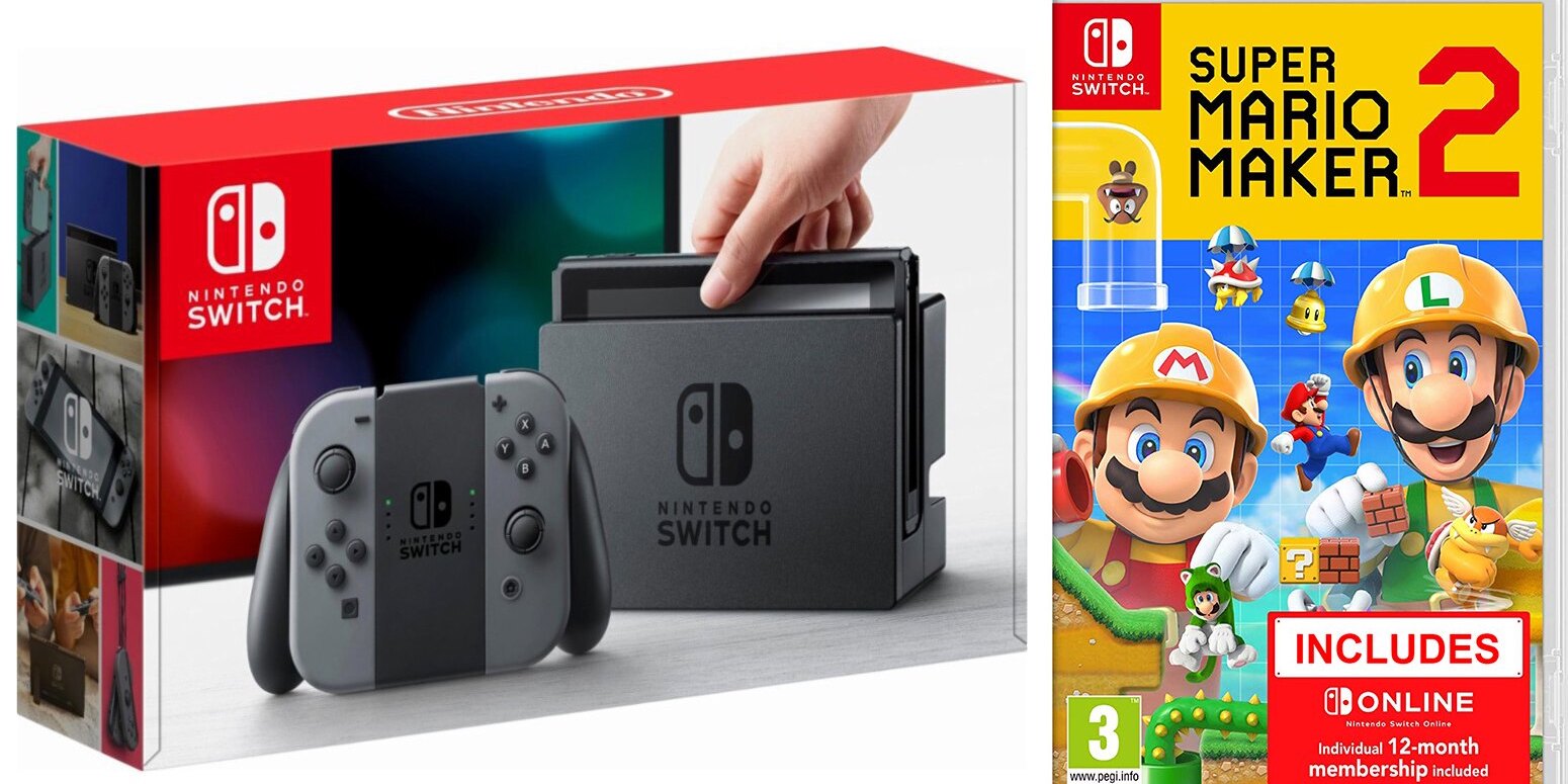 Nintendo Switch with Mario Maker 2 + 1-yr. Switch Online: $314.50 (Reg ...