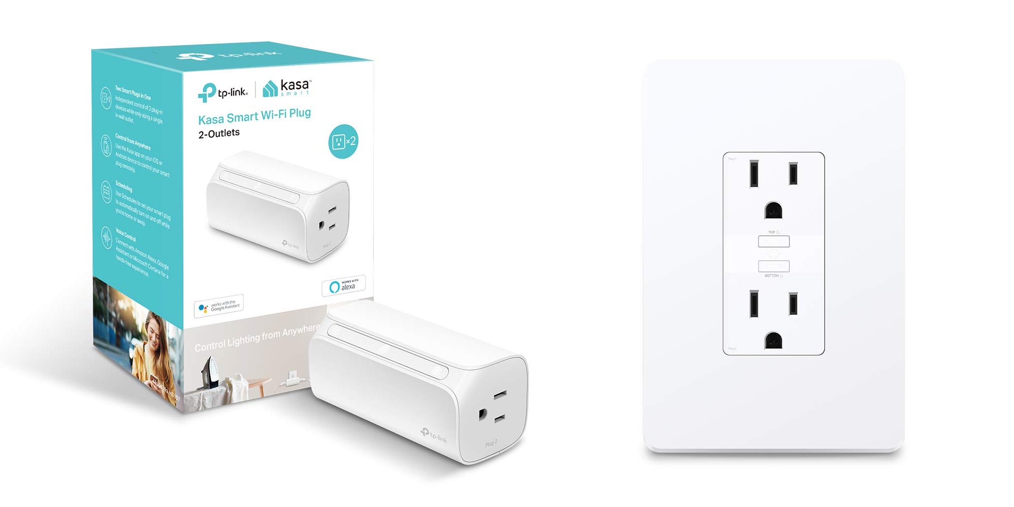 Save up to 25% on TP-Link's Dual Outlet Alexa + Assistant Smart Plugs ...