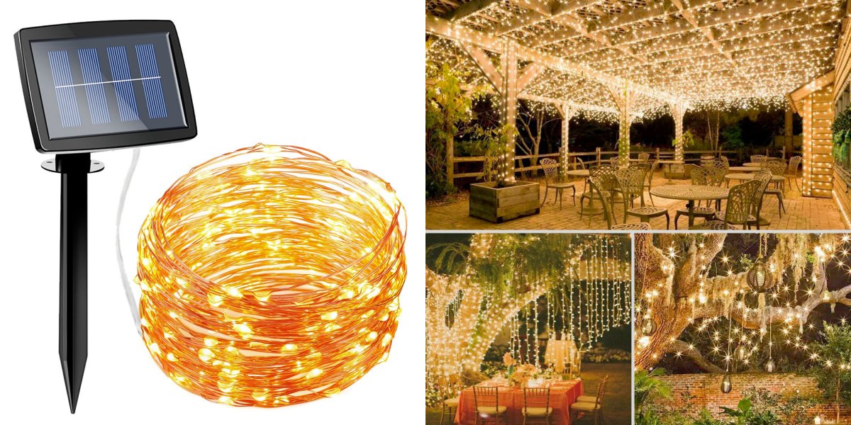 This $8 Prime shipped solar string light kit is a must for any outdoor ...