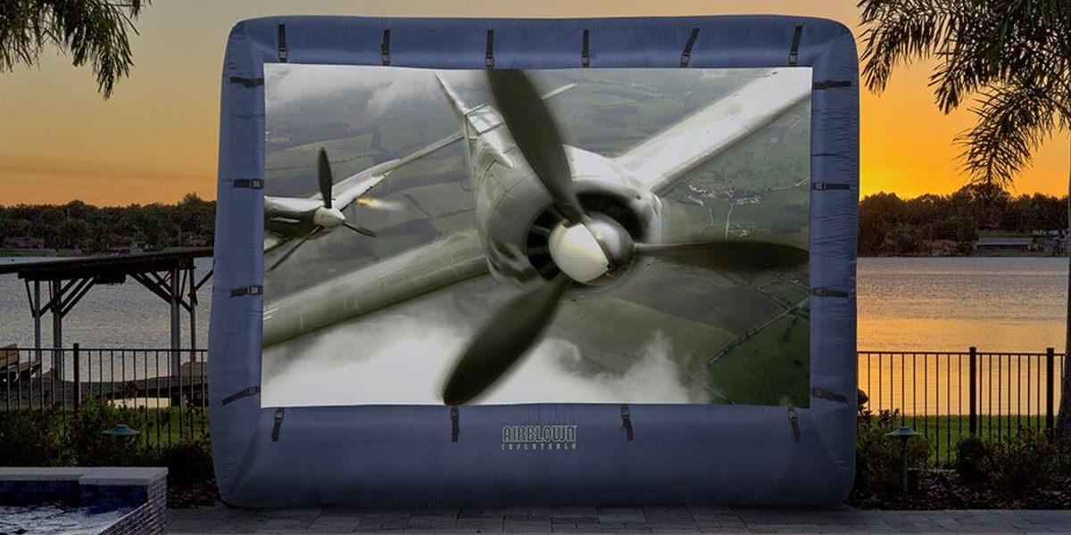 Build an outdoor theater with Airblown Movie Screens from $120 (30% off)