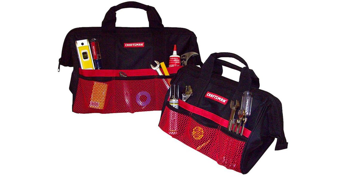 This 2-pack of Craftsman tool bags are a must for garage organization ...