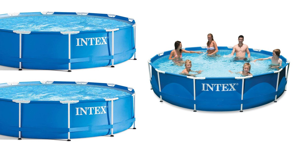 Stay cool in this 12-foot Intex Above Ground Swimming Pool for $74 (Reg ...