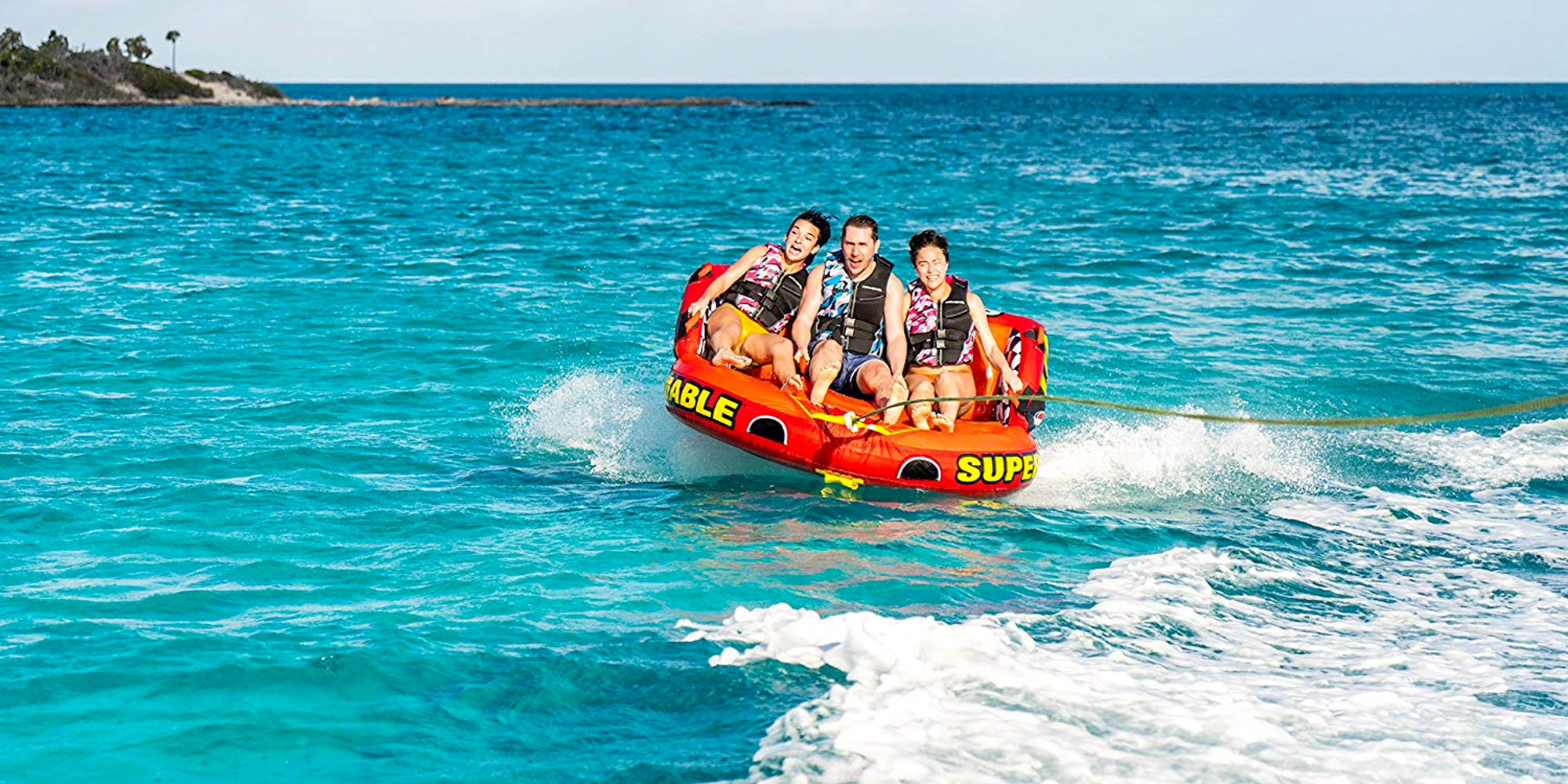 This raft makes sure weekends at the lake are never boring: $214 (Reg ...