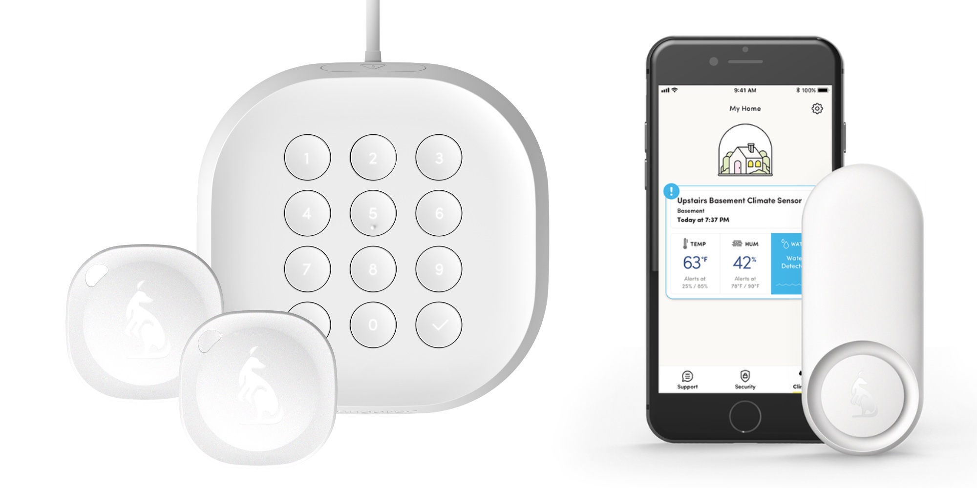 Kangaroo Siren Keypad launches alongside new water sensor - 9to5Toys