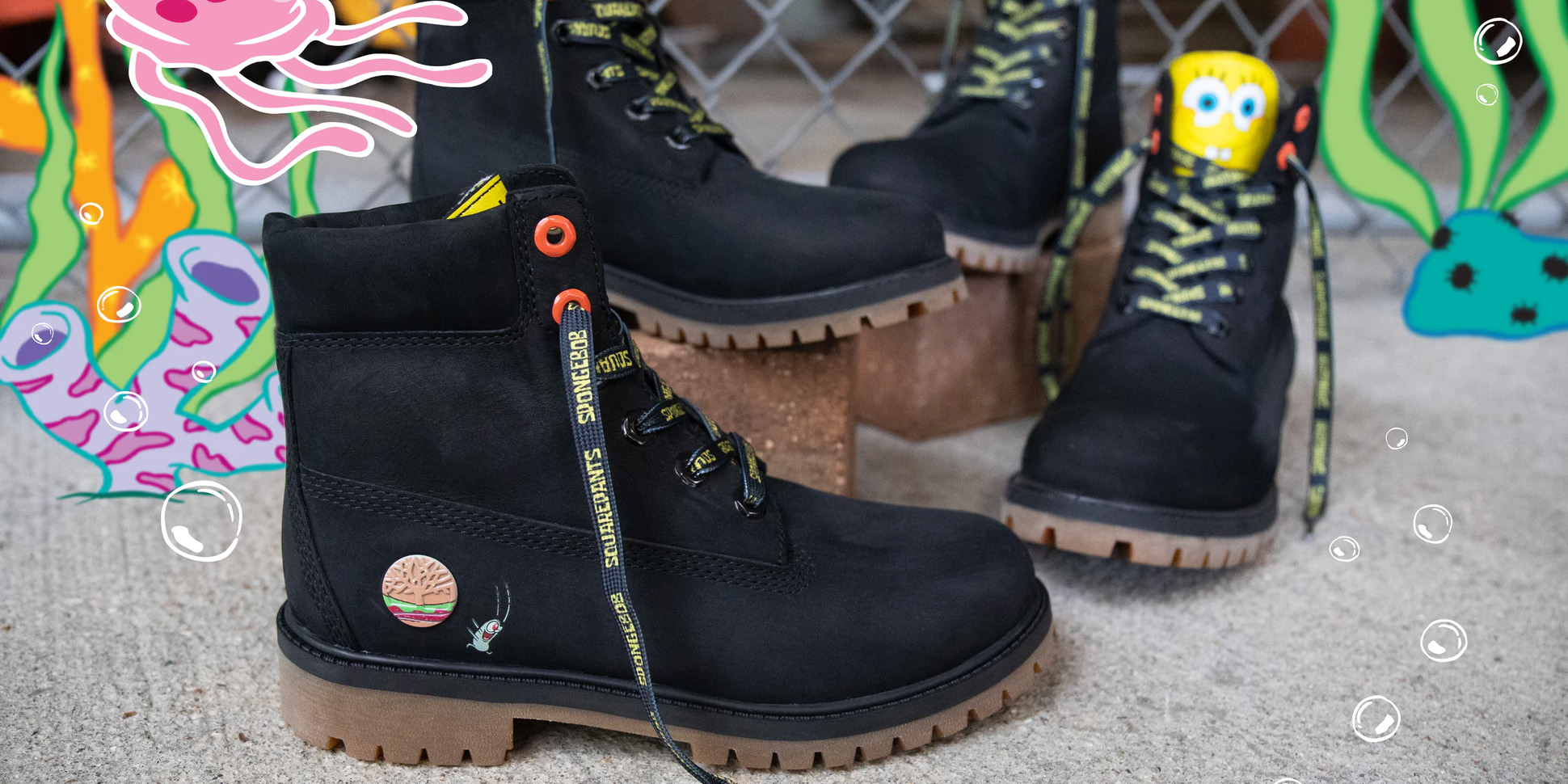 Timberland x Spongebob Squarepants line offers boots and app - 9to5Toys