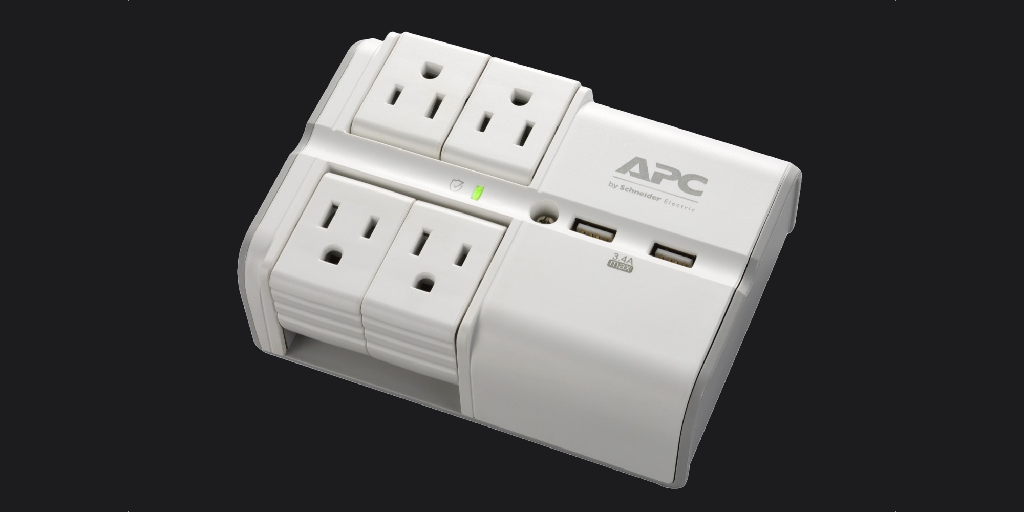APC's Wall Pivot-Plug Surge Protector is an essential desk upgrade at $22