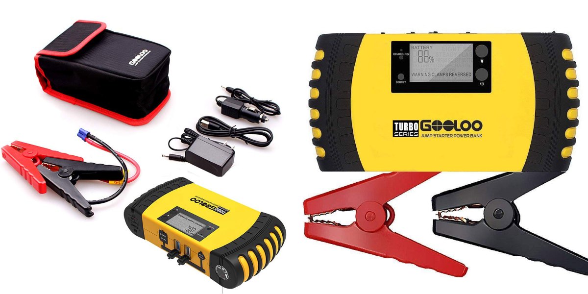 Every car needs GOOLOO's 1500A portable jump starter + battery: $54 (40 ...
