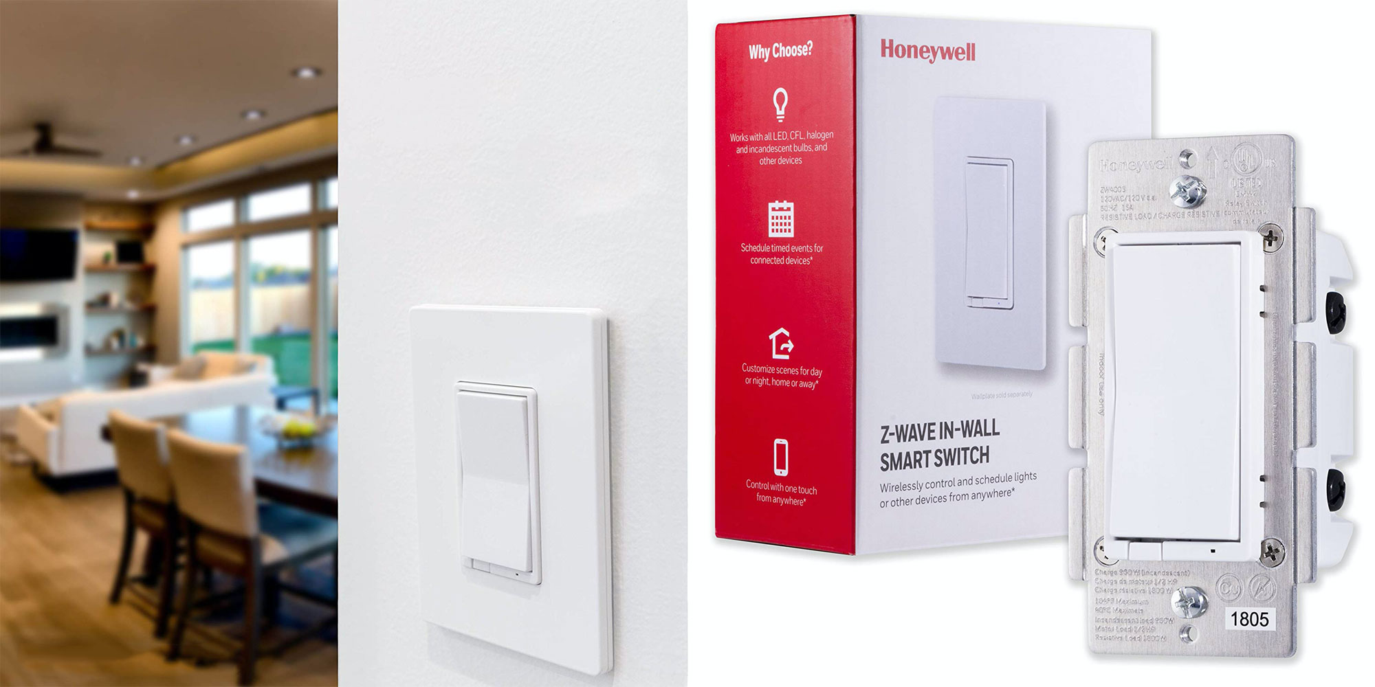 Make your home's lighting smart with Honeywell's Z-Wave Plus switch for $25