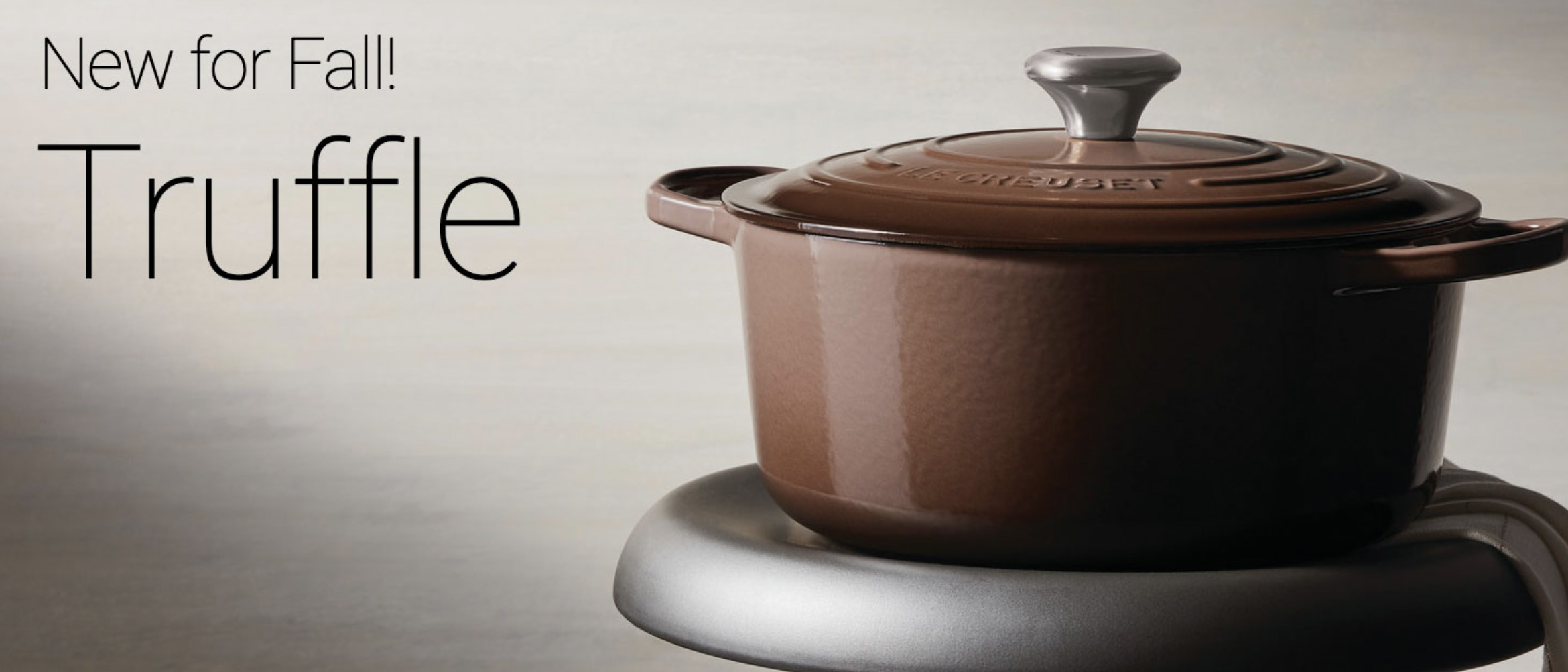 Le Creuset debuts a new color for fall called Truffle with prices ...