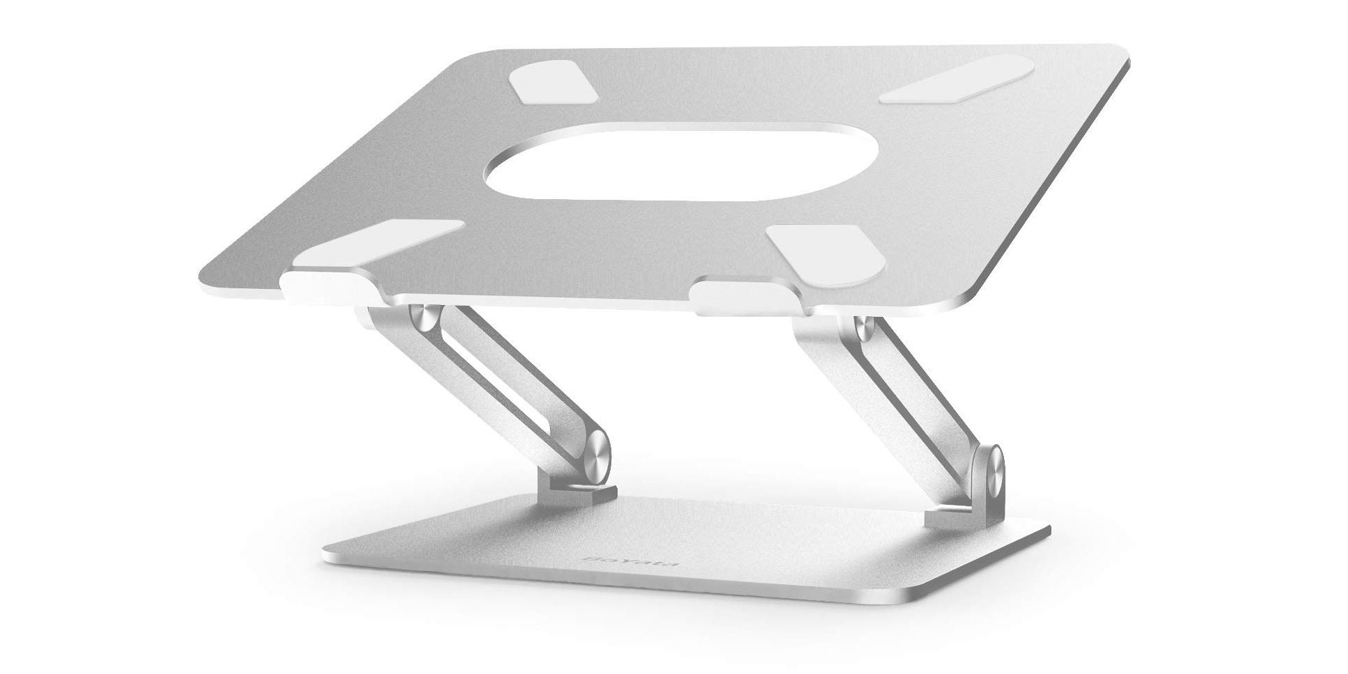 MacBooks fit perfect on this adjustable aluminum stand at $30.50