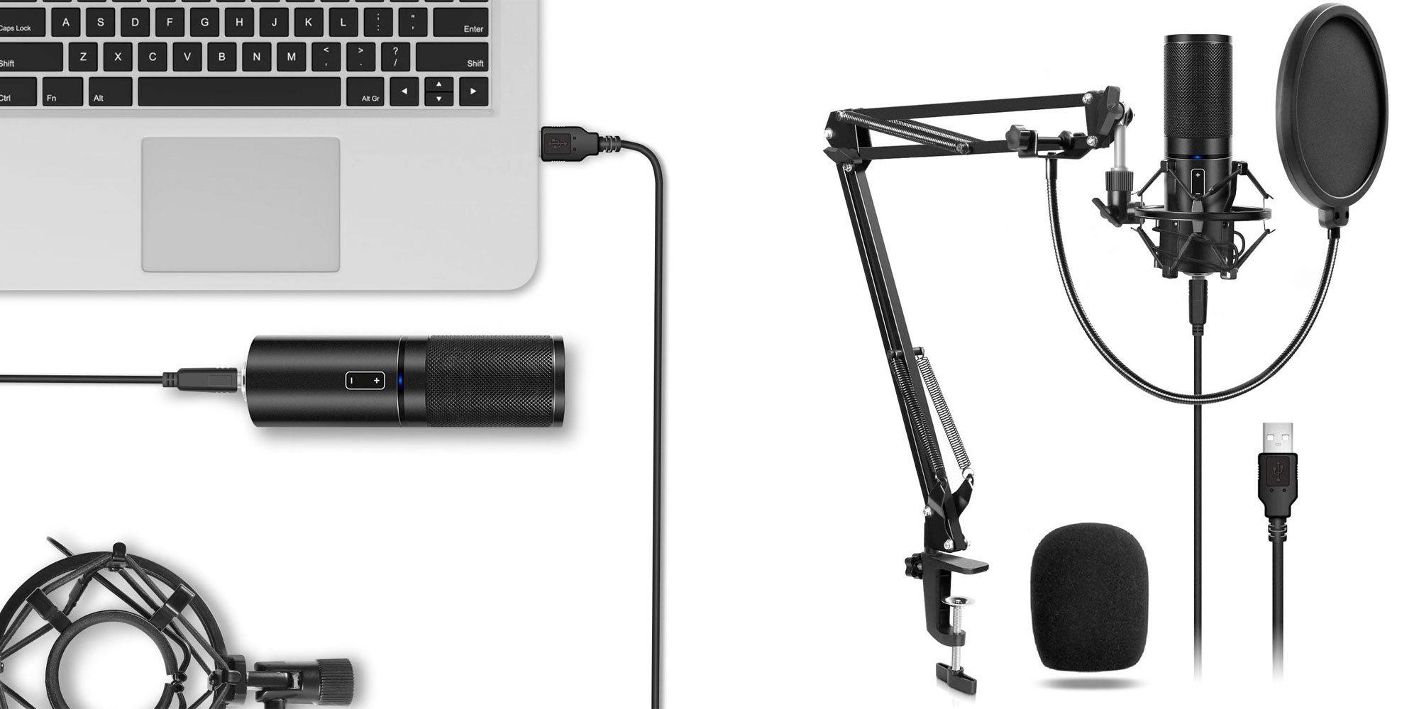 This USB microphone includes everything needed to start podcasting for ...