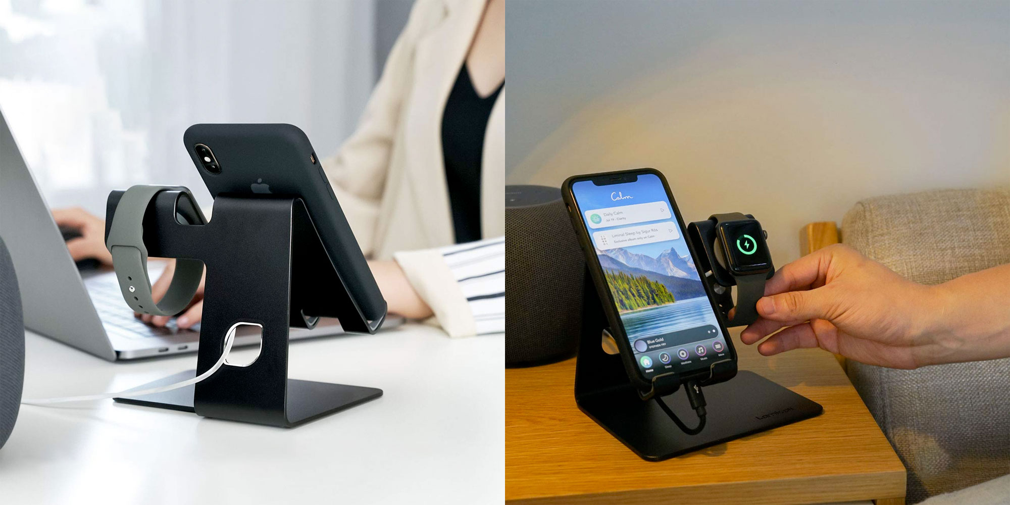 At $9.50, this 2-in-1 iPhone/Apple Watch holder is a stocking stuffer ...