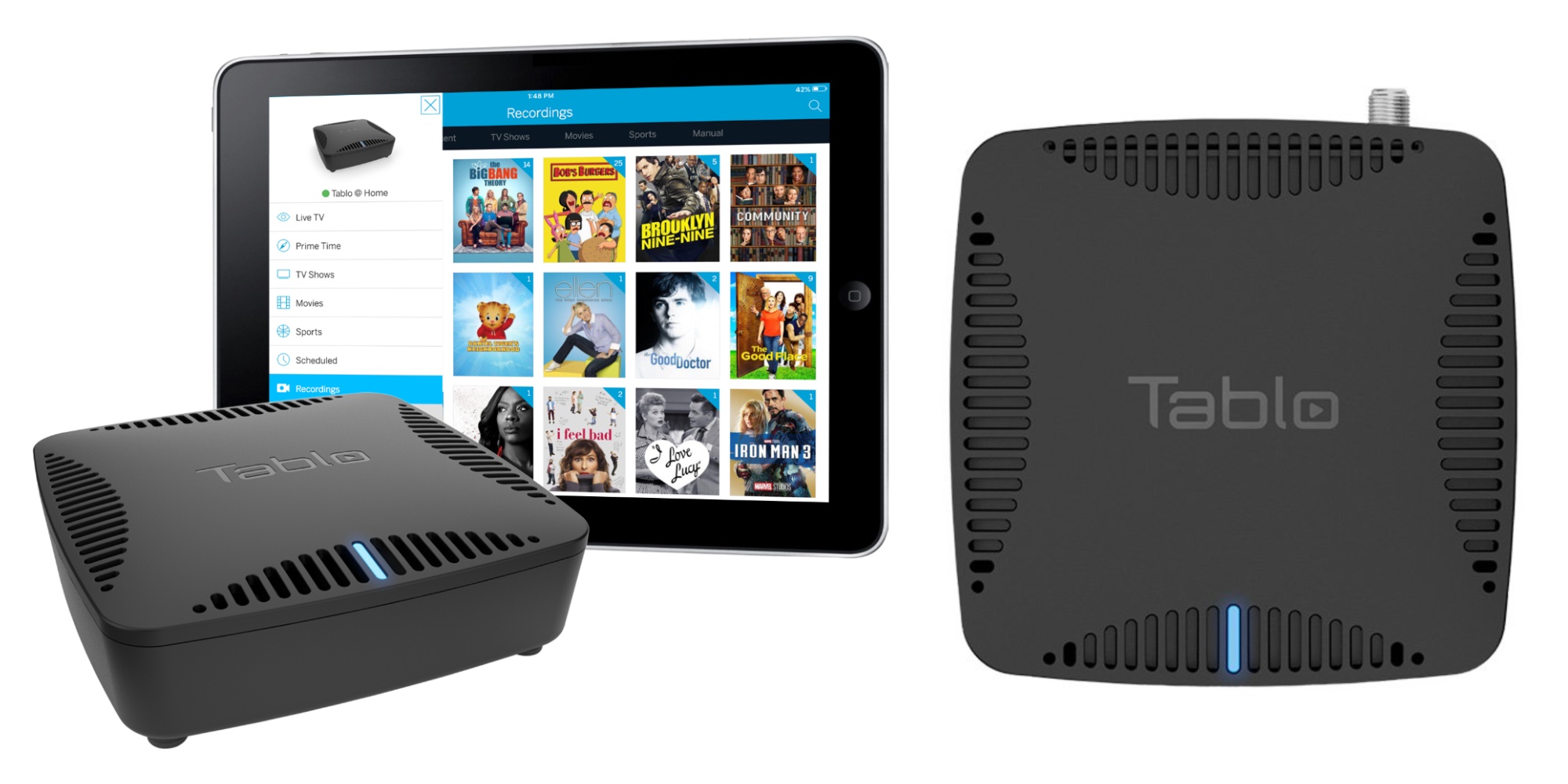 Tablo LITE OTA DVR lets you watch or record two shows at once: $100 (33 ...