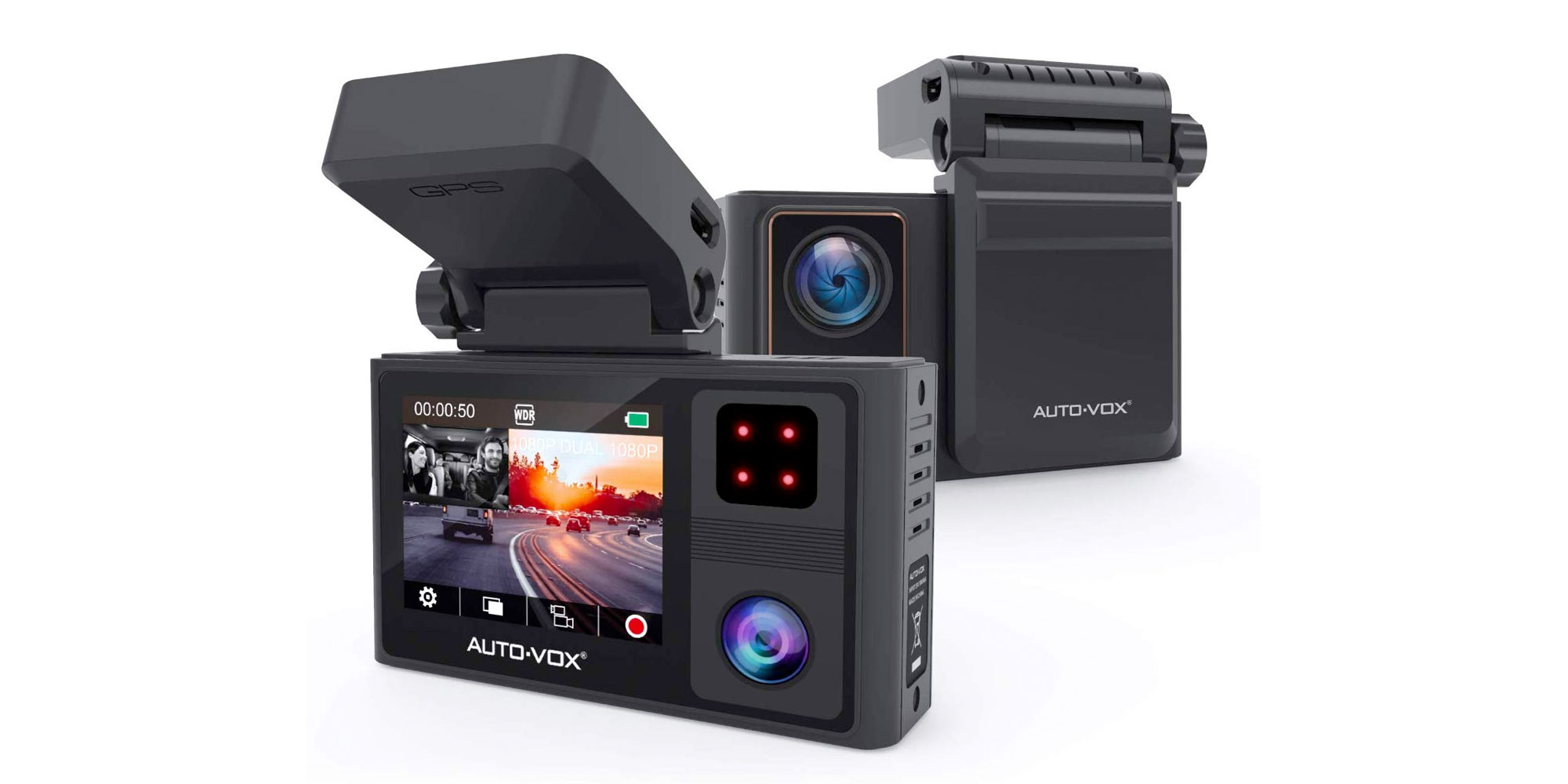 Auto-Vox's 1080p dash camera offers built-in GPS + more for $97.50