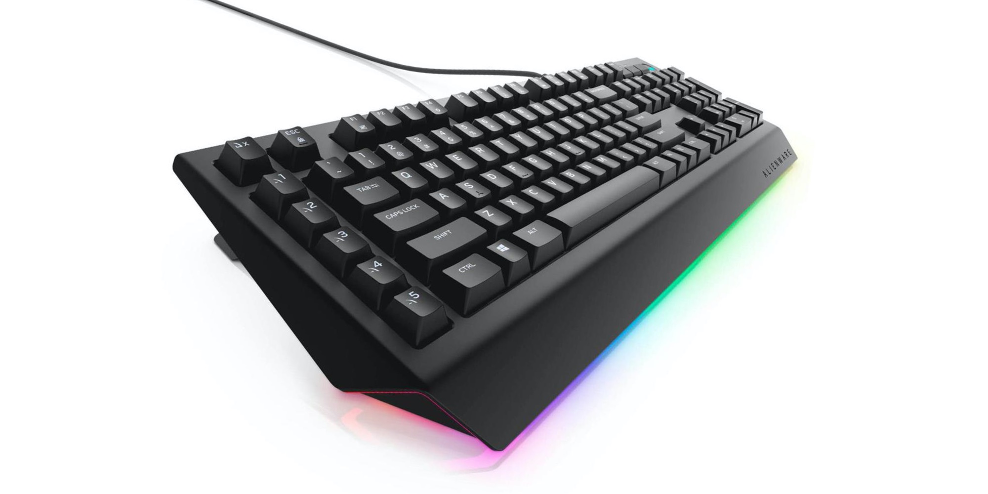 Alienware’s $45 Advanced Gaming Keyboard rocks ambient RGB lighting ...