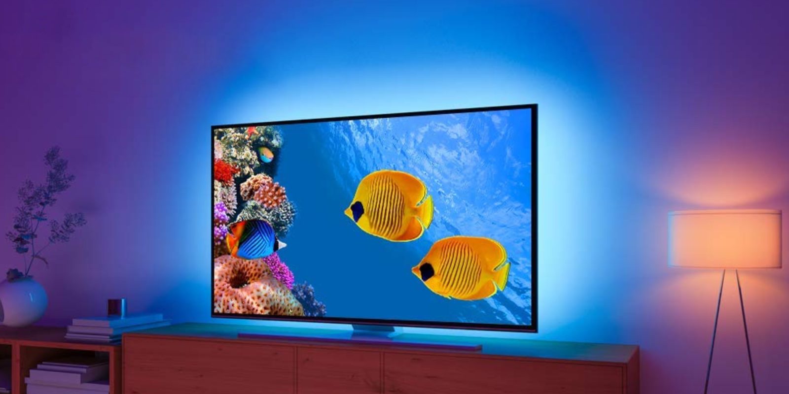 Add bias lighting to your TV for $8 with this smart RGB lightstrip (40% ...