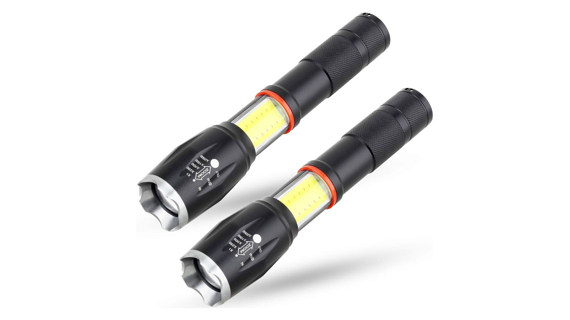 Grab two multi-purpose flashlights for under $4.50 each at Amazon