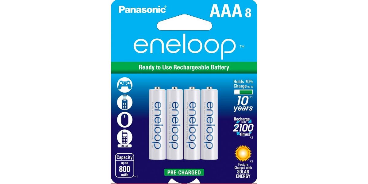 Panasonic's eneloop AAA rechargeable batteries drop further to $13.50