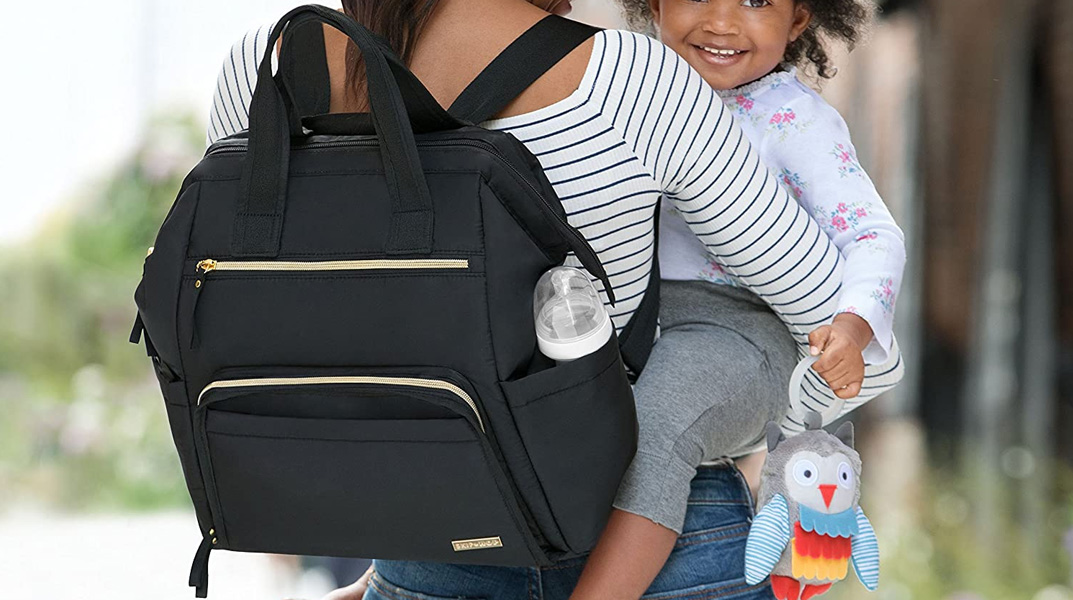 Skip Hop's Diaper Bag Backpack is trendy and on sale for $50 (Reg. $70)