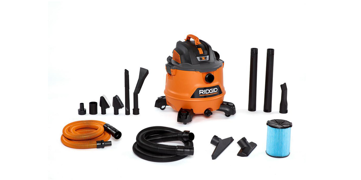 RIDGID NXT Shop Vac + 7-piece auto detailing kit now $99 shipped (Reg ...