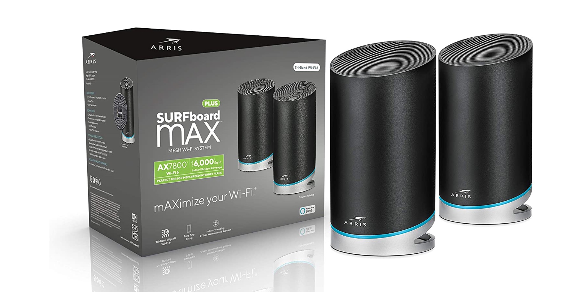 ARRIS mAX Plus Wi-Fi 6 system offers 7.8Gb/s speeds at $385 (Save $114)